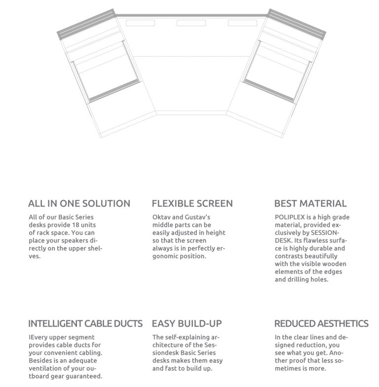 Gustav desk - J & J Sound Solutions